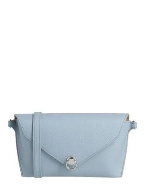 GIANNI CHIARINI Small Light Leather Flap Bag - Blue