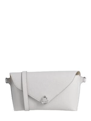 GIANNI CHIARINI Small Light Leather Flap Bag - Grey