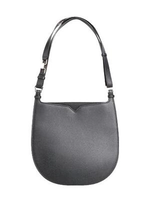 VALEXTRA Calfskin Shoulder Bag - Black