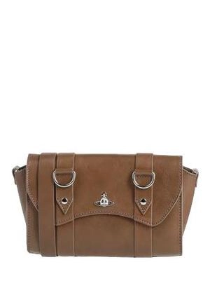 VIVIENNE WESTWOOD Leather Crossbody Bag - Brown