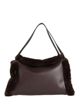 THEMOIRE Chocolate Textile Fibers Handbag - Brown