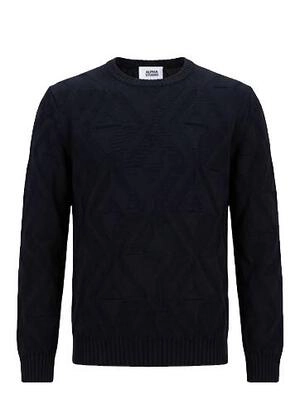 Alpha Studio Sweater Size Merino Wool - Blue