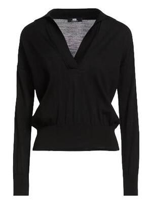 Alpha Studio Merino Wool Sweater - Black