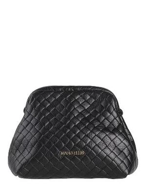 MARC ELLIS Woven Leather Clutch - Black