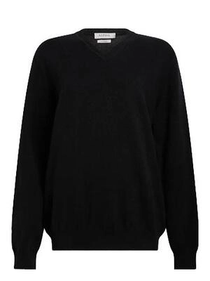 Alpha Studio Cashmere V-neck Sweater - Black