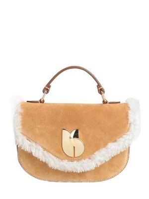 Ba&sh Handbag In Camel Lambskin - Beige