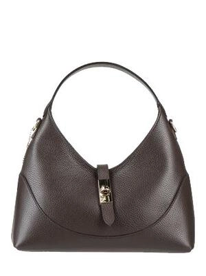 LAURA DI MAGGIO Leather Hobo Bag - Brown