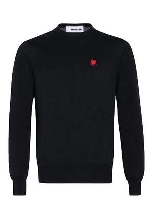 USA POLO SPORT USA POLO SPORT Cotton And Wool Crewneck Sweater Black