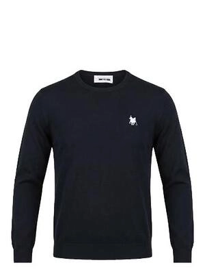 USA POLO SPORT Cotton And Wool Crewneck Sweater - Blue