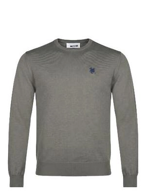 USA POLO SPORT Cotton And Wool Crewneck Sweater - Grey