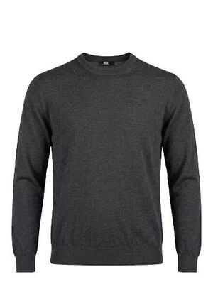 Alpha Studio Cashmere Crewneck Sweater - Grey