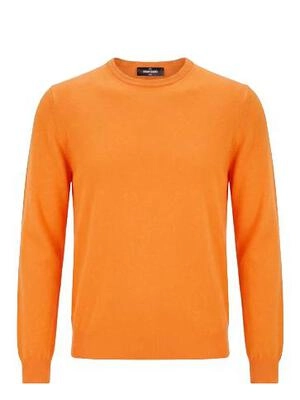GRAN SASSO Cashmere Crewneck Sweater - Orange