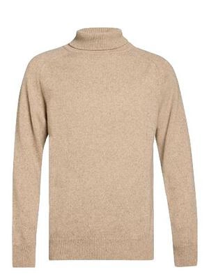 LARDINI Turtleneck Size Cashmere - Beige