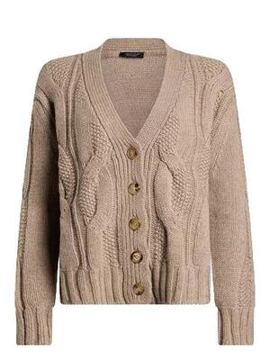 ARAGONA ARAGONA Cashmere Cable-Knit Cardigan Blue