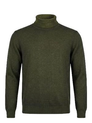 Boglioli Turtleneck Military Size Cashmere - Green