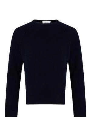 Alpha Studio Virgin Wool And Polyamide Sweater - Blue