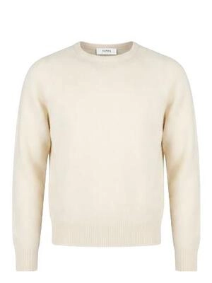 Alpha Studio Virgin Wool And Polyamide Sweater - Cream