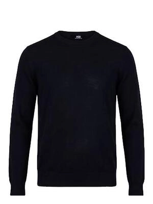 Alpha Studio Midnight Wool Sweater - Blue
