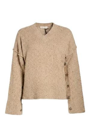 MANILA GRACE Sand Crewneck Sweater - Beige