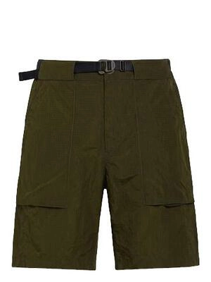 SPIEWAK Chocolate Nylon Ripstop Bermuda Shorts - Green