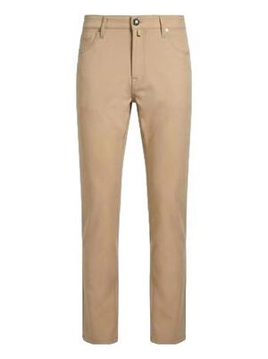 JACOB COHЁN Sand Cotton Elastane Twill Pants - Beige
