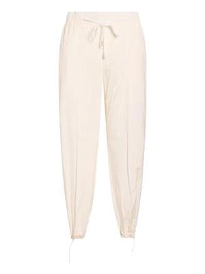 Peserico Ivory Cotton Polyester Tapered Pants - White