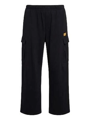 Versace Cotton French Terry Cargo Pants - Black