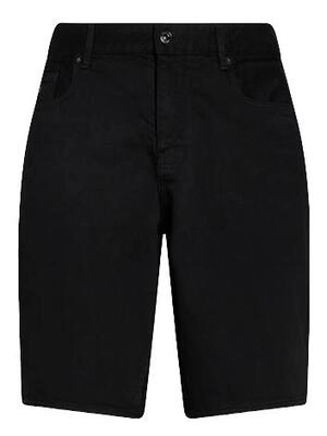 Armani Exchange Cotton Blend Denim Shorts - Black