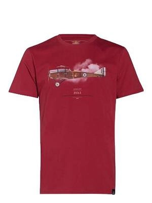 AERONAUTICA MILITARE T-shirt Brick Size Cotton - Red