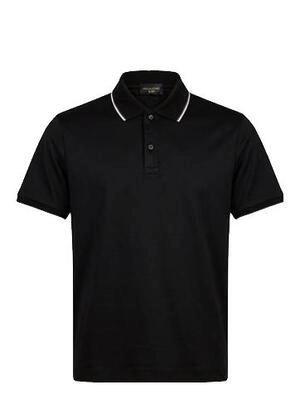 Paul & Shark Polo Shirt Dark Size Cotton, Lyocell - Black