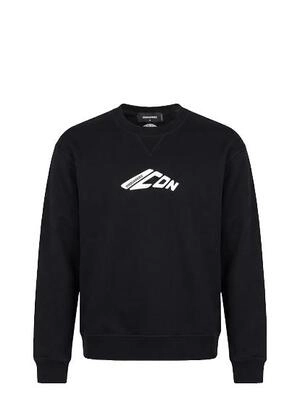 Dsquared2 Cotton Polyester Sweatshirt - Black