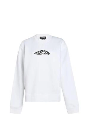 Dsquared2 Cotton Polyester Crewneck Sweatshirt - White