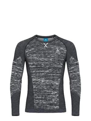 ODLO T-shirt Size Recycled Polyester, Recycled Polyamide, Polyamide, Recycled Elastane, Elastane - Charcoal