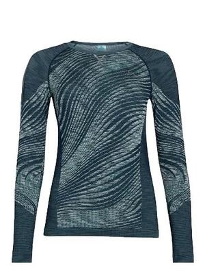 ODLO ODLO Long Sleeve T-Shirt In Recycled Polyester And Polyamide Blend Blue