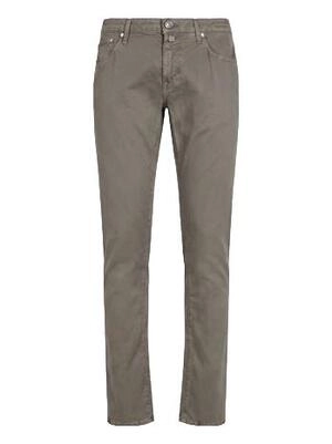 JACOB COHЁN Light Modal And Cotton Blend Stretch Twill Pants - Grey