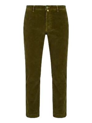 JACOB COHЁN Cotton Stretch Velvet Trousers - Camel