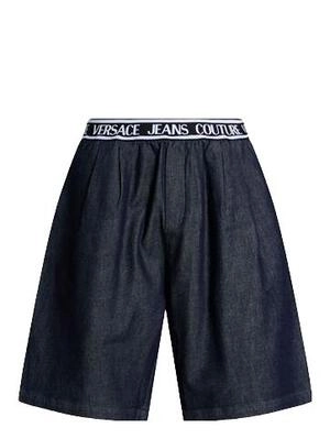 Versace Denim-jersey Cargo Shorts - Blue