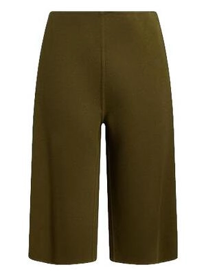 Fabiana Filippi Military Virgin Wool & Cashmere Bermuda Shorts - Green