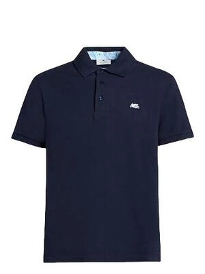 Etro Polo Shirt Midnight Size Cotton - Blue