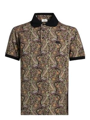 Etro Polo Shirt Size Cotton - Black