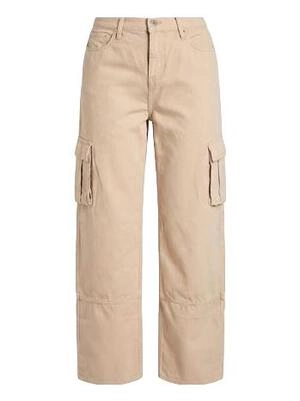Calvin Klein Recycled Cotton Cargo Pants - Beige