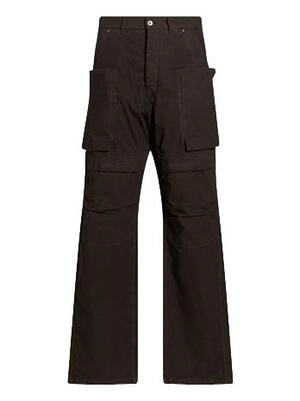 RICK OWENS DRKSHDW By RICK OWENS Chocolate Cotton Cargo Pants