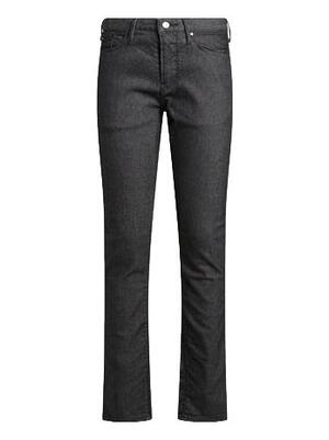 Emporio Armani Two-tone Jacquard Stretch Pants - Black