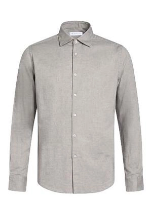 MANUEL RITZ Shirt Size Cotton, Elastane - Grey