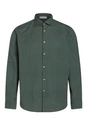 MANUEL RITZ Shirt Size Cotton, Elastane - Green
