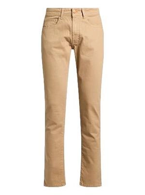 MANUEL RITZ Cotton Elastane Stretch Twill Pants - Beige