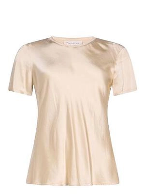 MANILA GRACE Viscose & Elastane T-shirt - Ivory
