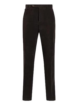 PAOLONI Sand Cotton Elastane Trousers - Brown