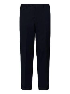 PAOLONI Tailored Wool Blend Pants - Blue