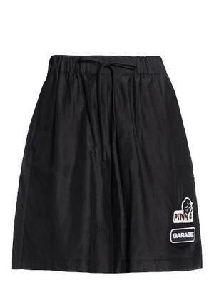 Pinko Cotton And Silk Shorts - Black